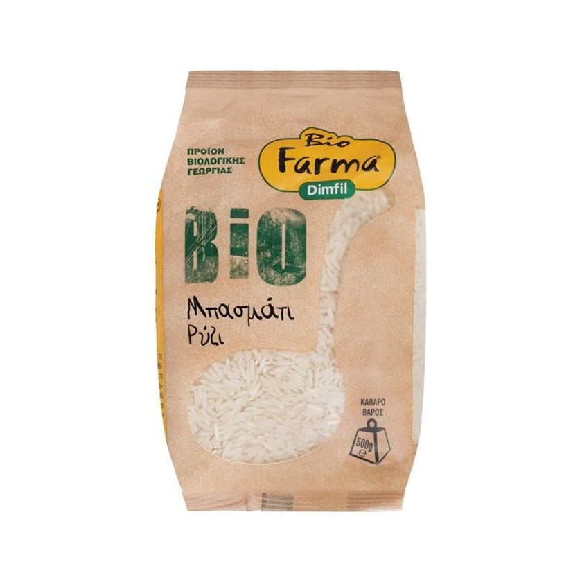 Bio Farma Ρύζι Basmati Βιολογικό 500g Delivery | Παράγγειλε Bio Farma ...