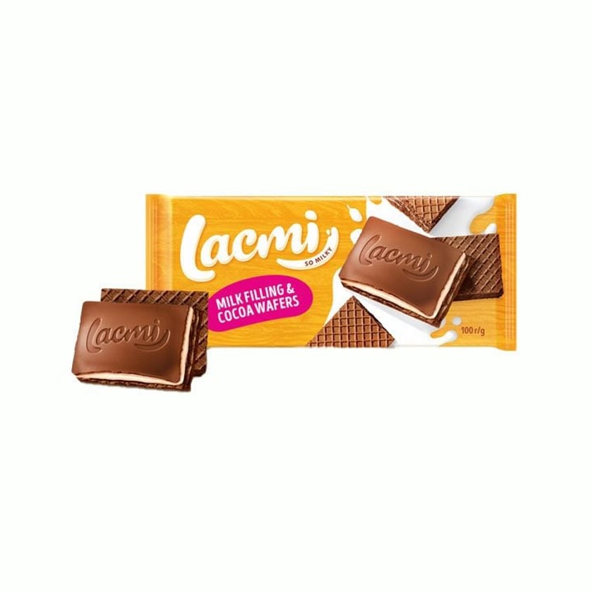 Roshen Lacmi Σοκολάτα Γάλακτος & Γκοφρέτα 90g Delivery | Παράγγειλε ...