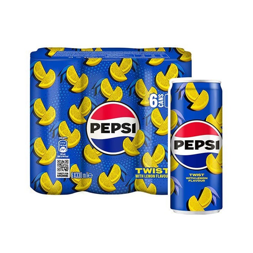 Pepsi Twist Lemon 6x330ml Delivery | Παράγγειλε Pepsi Twist Lemon ...