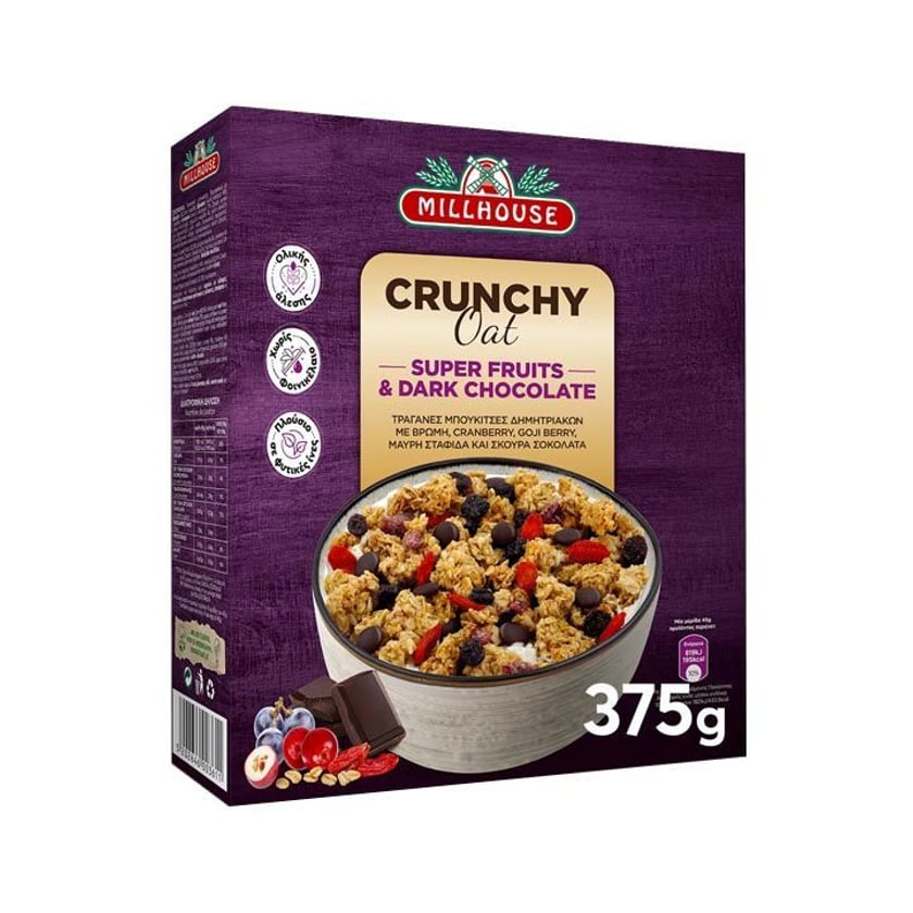 Millhouse Βρώμη με Super Fruits 375g Delivery | Παράγγειλε Millhouse Βρώμη με Super Fruits 375g ...