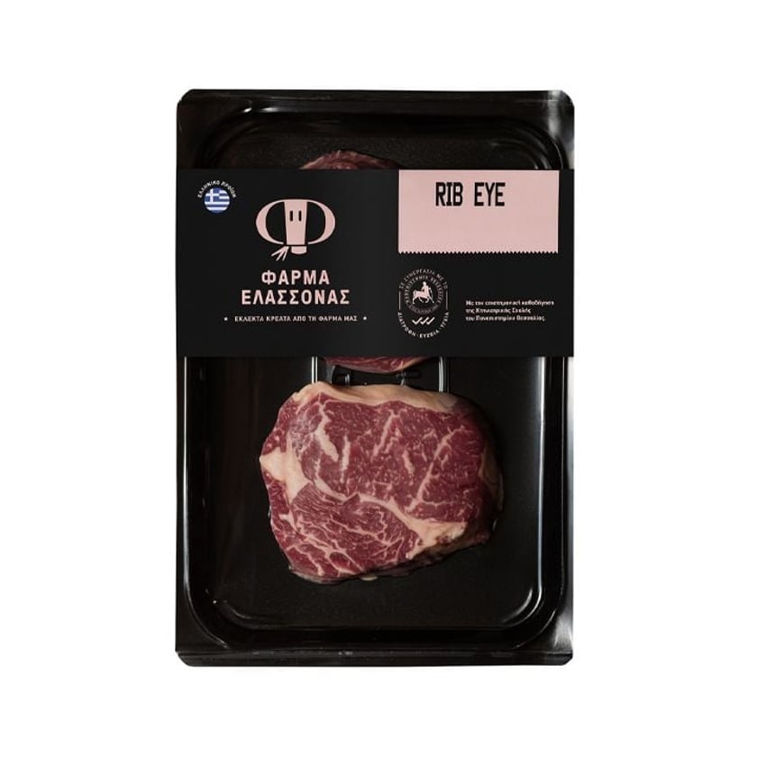 Φάρμα Ελασσόνας Rib Eye Βοείου Νωπό 400g Delivery | Παράγγειλε Φάρμα ...
