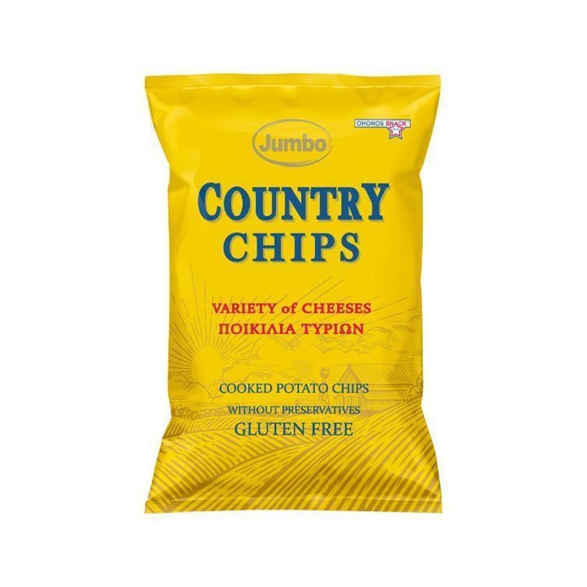 Jumbo Country Πατατάκια Ποικιλία Τυριών 150g Delivery | Παράγγειλε ...