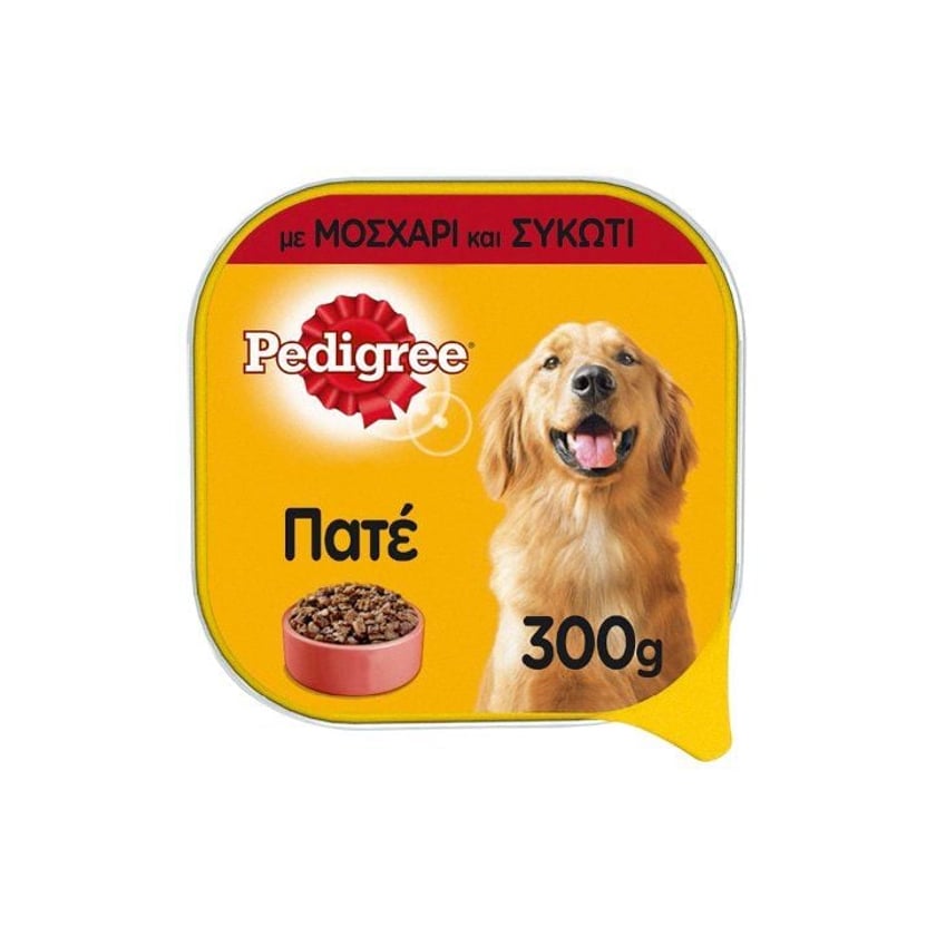 Pedigree Πλήρης Υγρή Τροφή για Σκύλους Μοσχάρι & Συκώτι σε Δισκάκι 300g ...