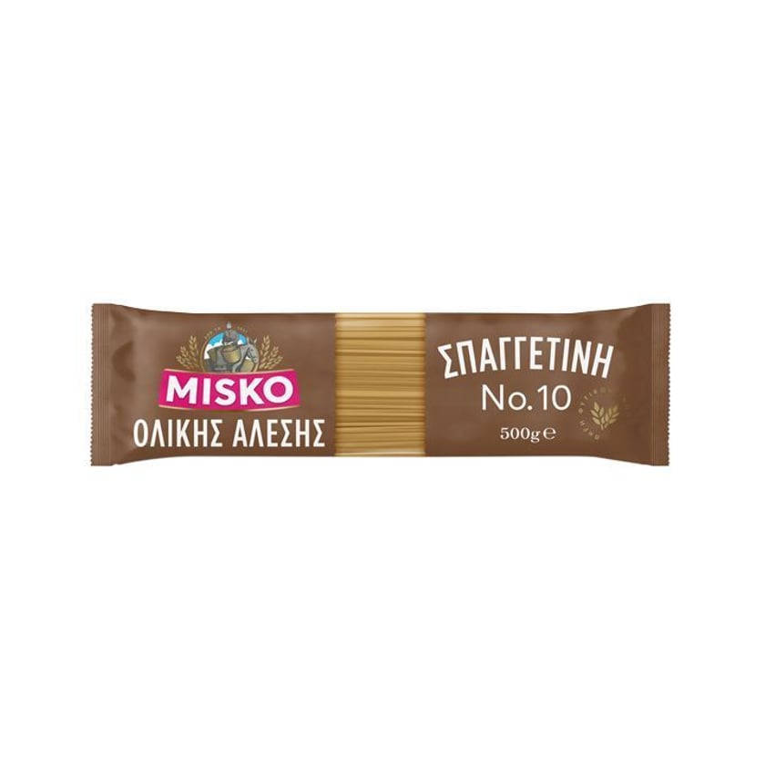 Misko Σπαγγετίνη No10 Ολικής Άλεσης 500g Delivery | Παράγγειλε Misko ...