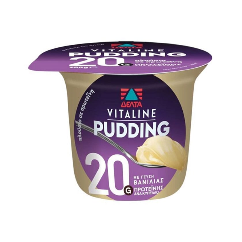 Δέλτα Vitaline Protein Pudding Βανίλια 200g Delivery | Παράγγειλε Δέλτα ...