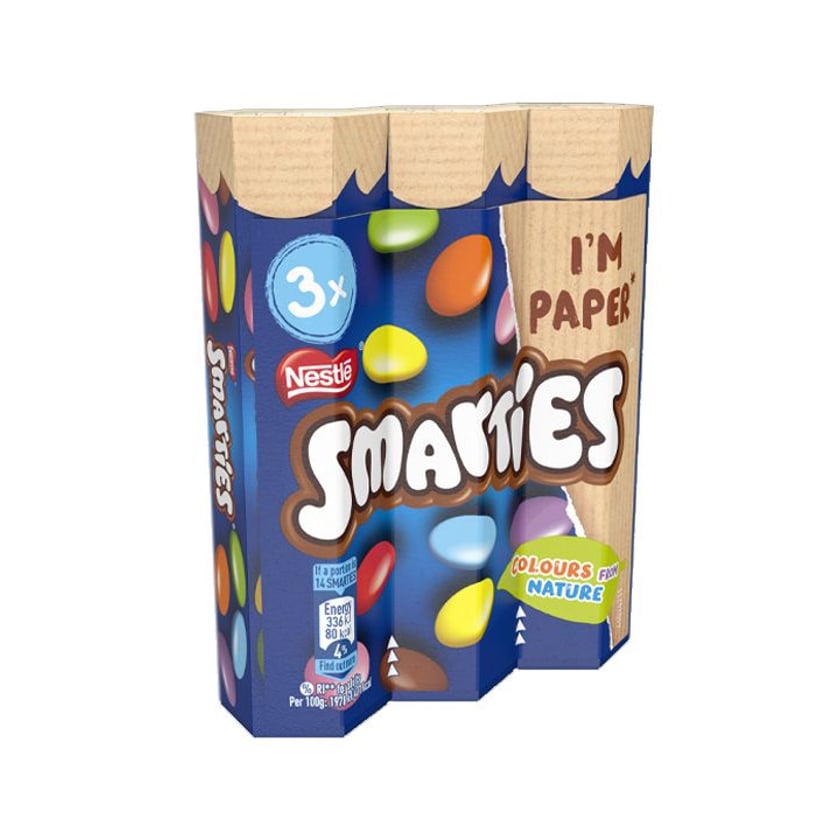 Smarties Hexagon Tube 3x34g Delivery | Παράγγειλε Smarties Hexagon Tube ...