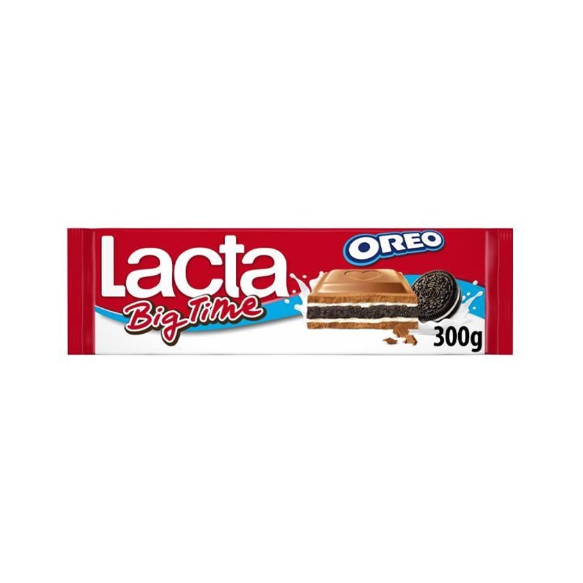 Lacta Big Time Σοκολάτα Γάλακτος Oreo 300g Delivery | Παράγγειλε Lacta ...