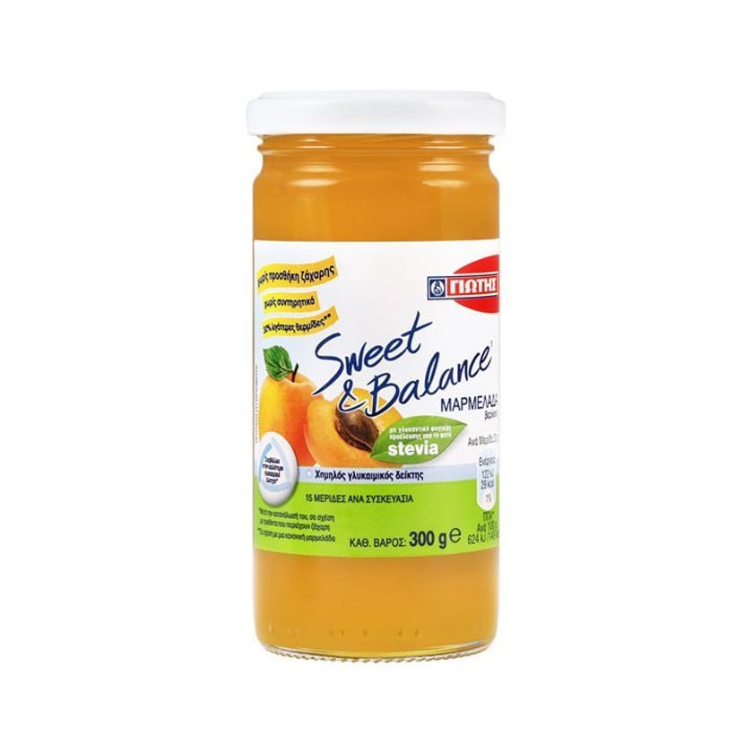 Γιώτης Sweet & Balance Μαρμελάδα Βερύκοκο Χωρίς Ζάχαρη 300g Delivery ...
